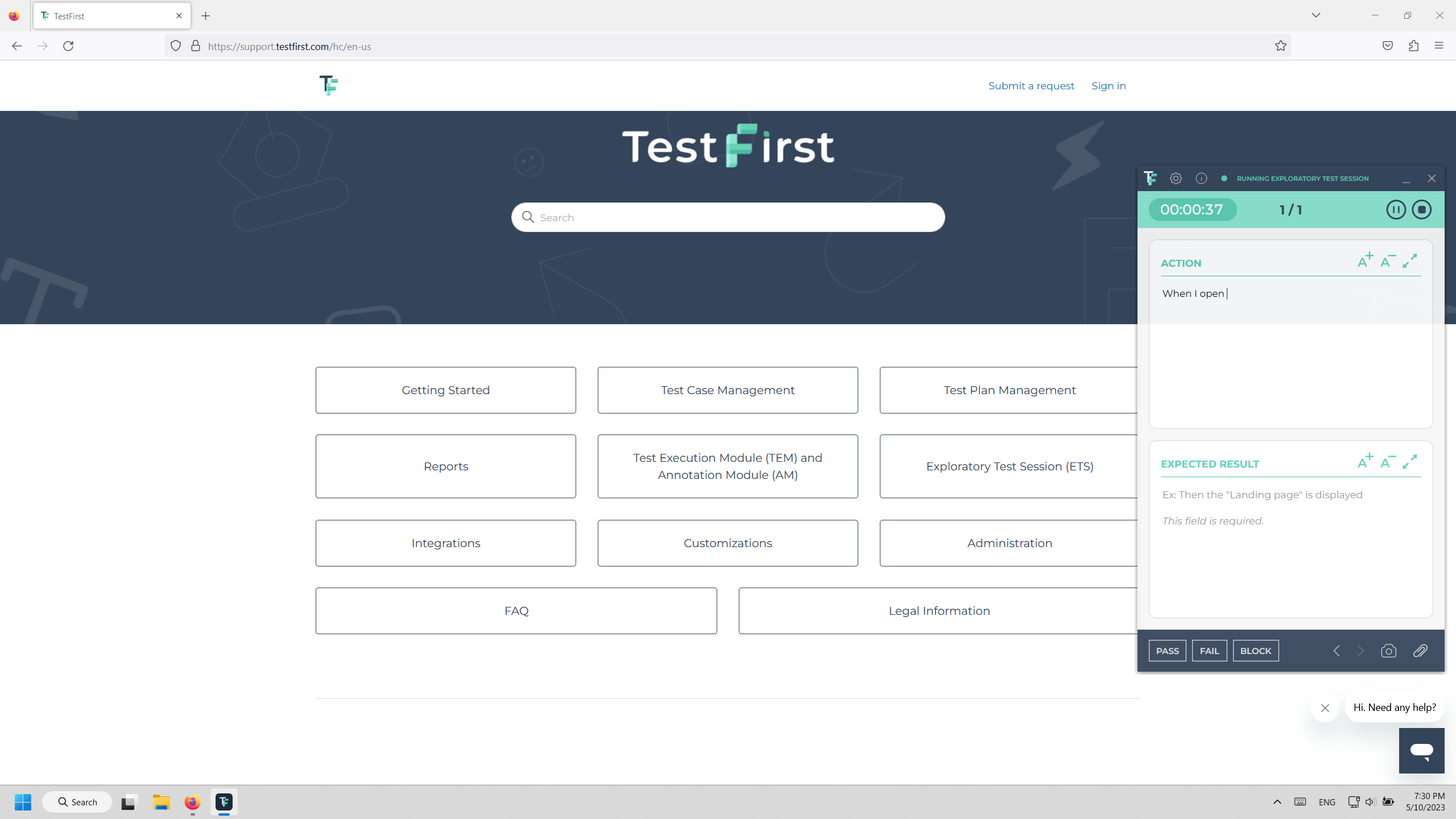 Run an Exploratory Test Session